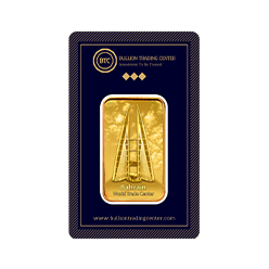 24k " Bahrain Towers " Yellow Gold Ingot - 20g | BTC Dubai